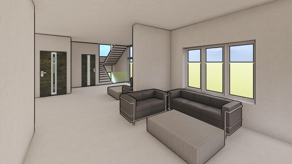 The Texture Blending Contemporary Home - Design Thoughts Architects