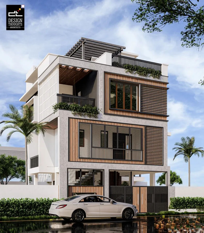 30 by 40 Contemporary Home Plan - Design Thoughts Architects